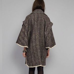 Jackets & Coats | Vintage Chevron Tweed Poncho Cape | Poshmark